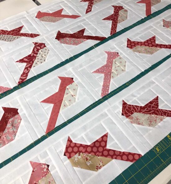 How to line up sashing on a quilt so your blocks stay straight - The ...