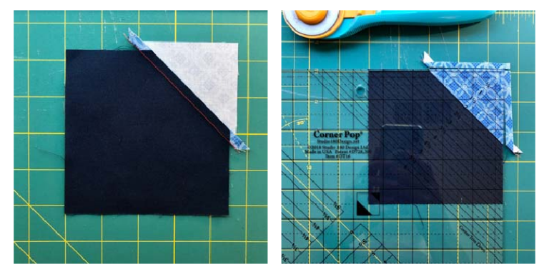 The Stitch and Flip Quilting Method using specialty rulers - The Crafty ...