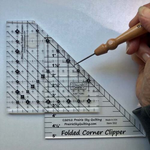 The Stitch and Flip Quilting Method using specialty rulers - The Crafty ...