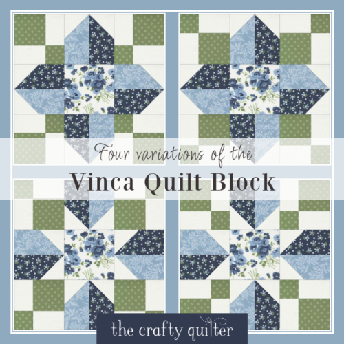 Four variations of the Vinca Quilt Block - The Crafty Quilter