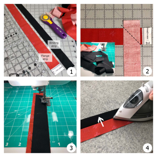 How to make flanged quilt binding - The Crafty Quilter