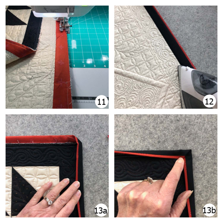 How to make flanged quilt binding - The Crafty Quilter