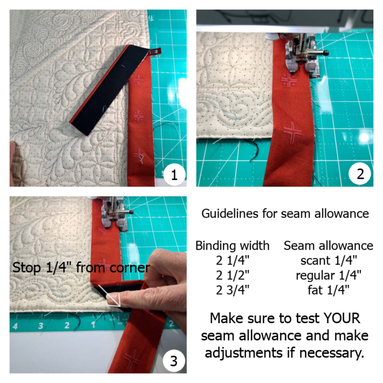How to make flanged quilt binding - The Crafty Quilter