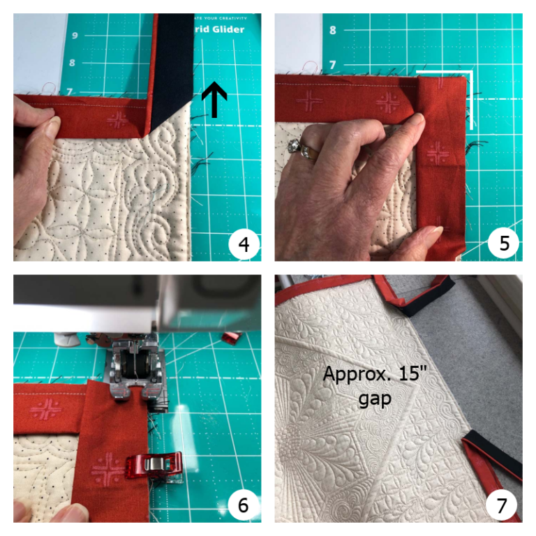 How to make flanged quilt binding - The Crafty Quilter