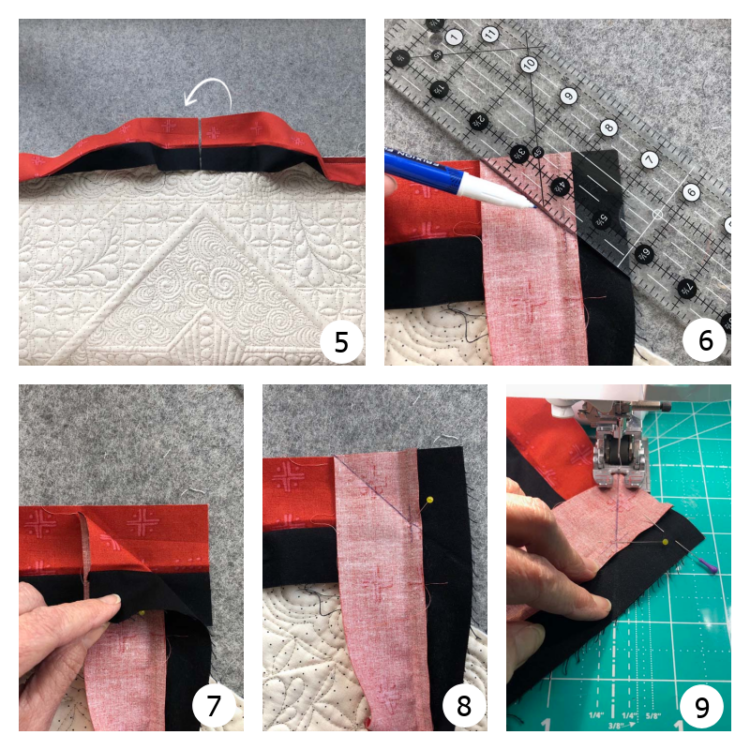 How to make flanged quilt binding - The Crafty Quilter