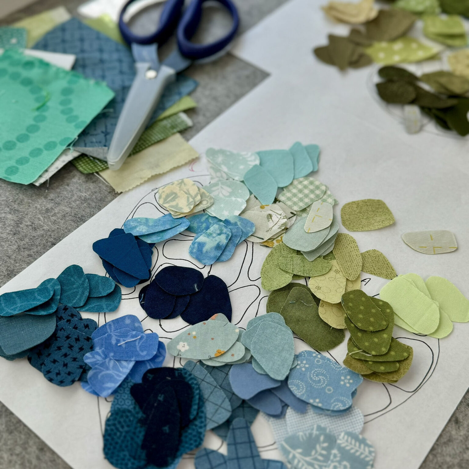 The making of a sea glass quilt (or two) - The Crafty Quilter