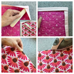 How to add a faced binding to a quilt - The Crafty Quilter