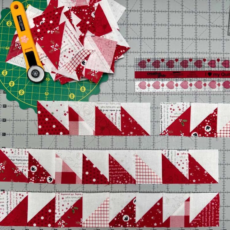 Easy tips to make perfect sawtooth borders - The Crafty Quilter